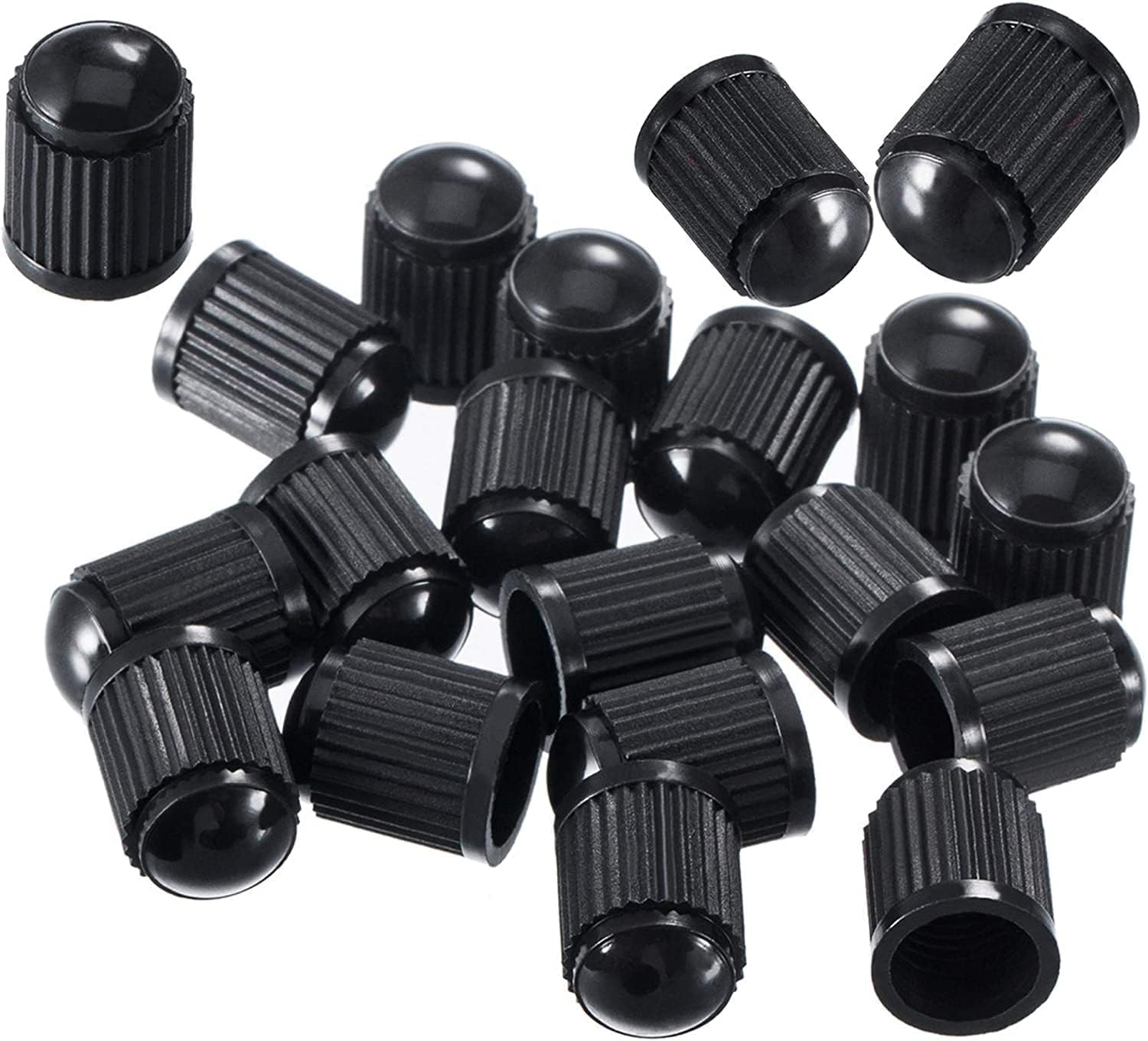LK's shop 20PCS Tire Valve Caps, Plastic Valve Stem Caps with O Rubber ...