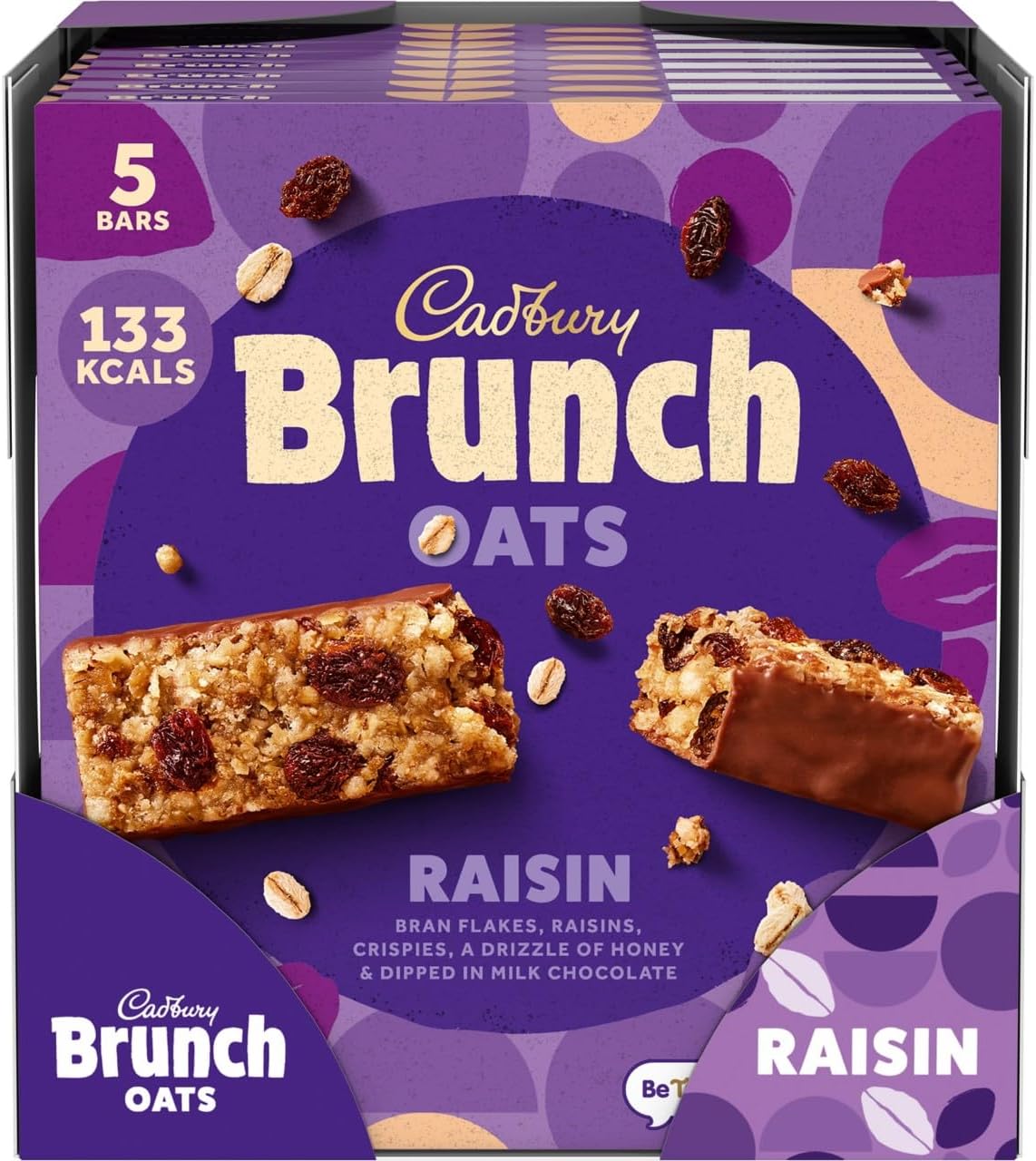 Cadbury Brunch Bar Raisin and Milk Chocolate 160g (Pack of 8 Boxes ...