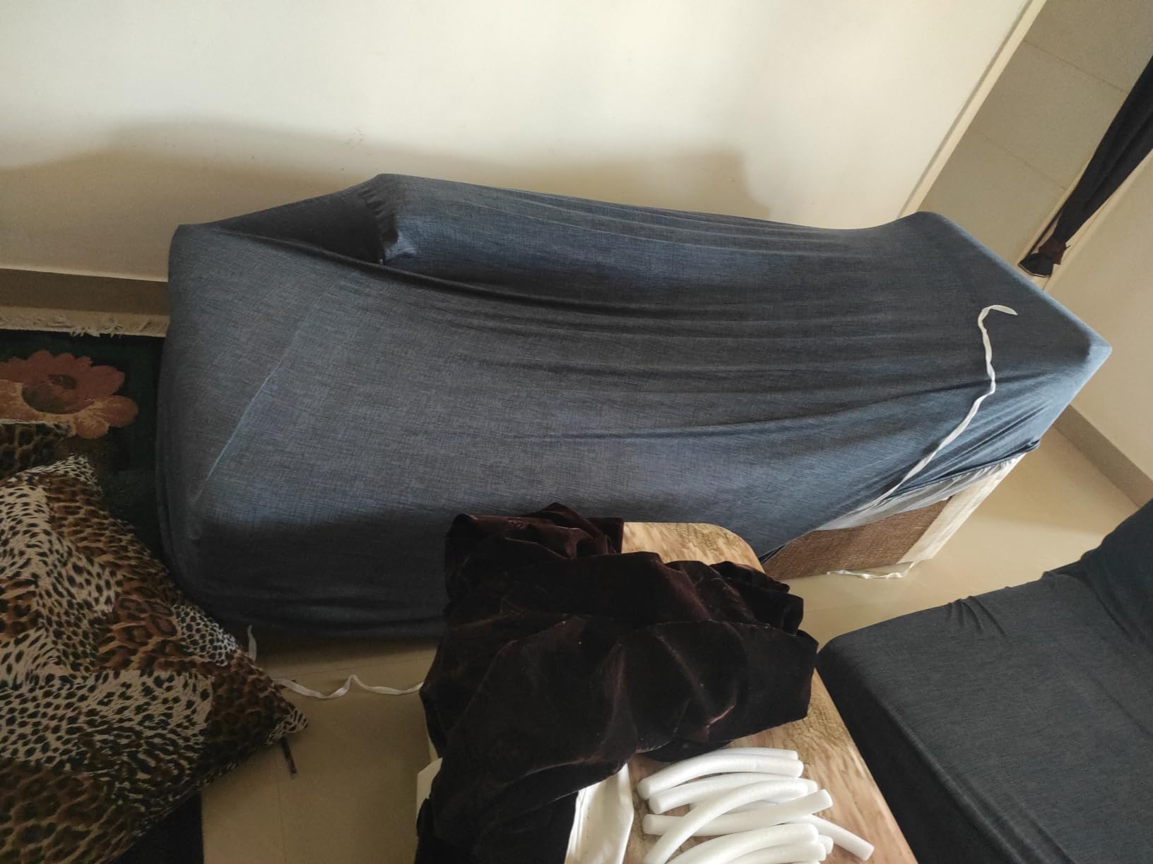 Lukzer L-Shaped Sofa Cover for Living Room Furniture, Flexible ...