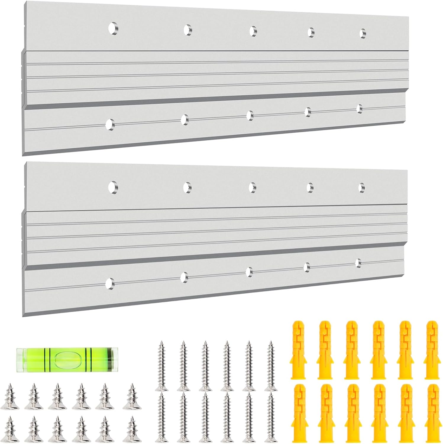 2 Pairs 2&4&6&12in French Cleat Picture Hanger, Luxiv Metal Mounting ...