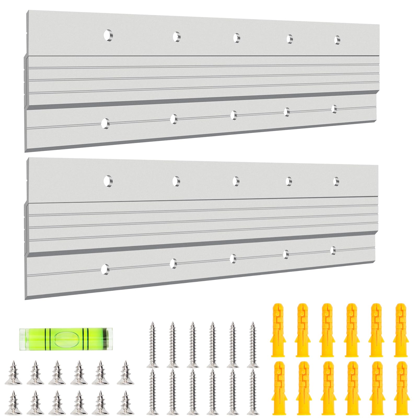 2 Pairs 2&4&6&12in French Cleat Picture Hanger, Luxiv Metal Mounting ...