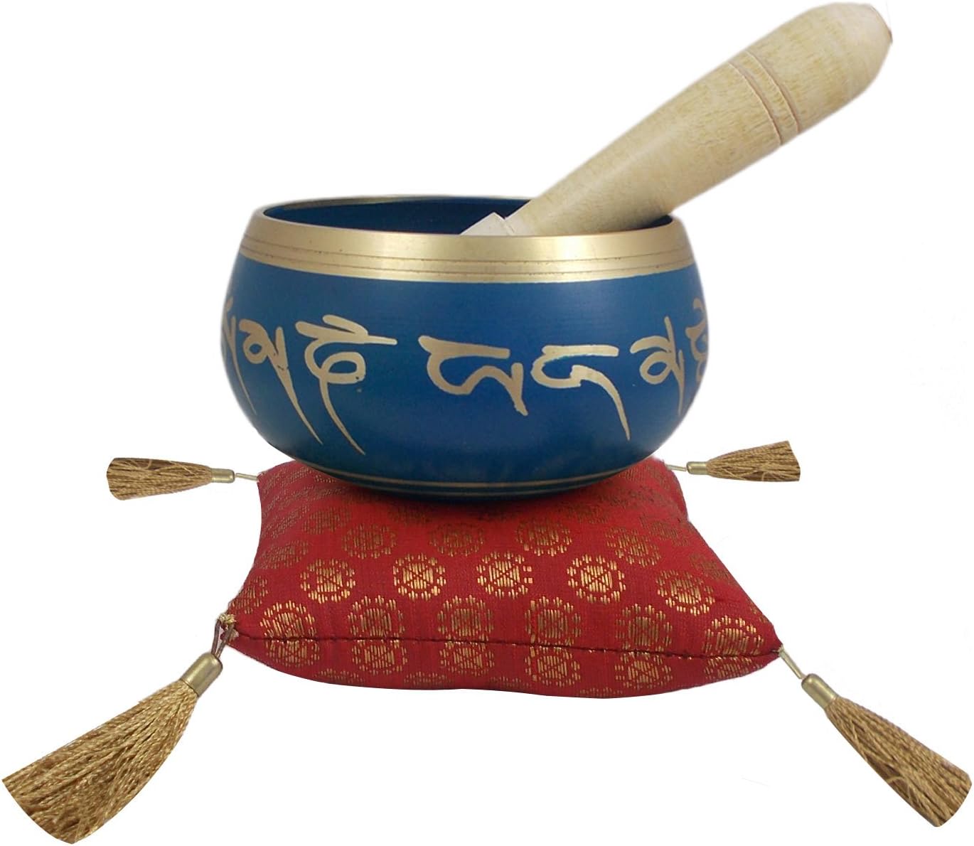 Amazon.com: Blue Tibetan Singing Bowl 5.5" inches Diameter Brass ...