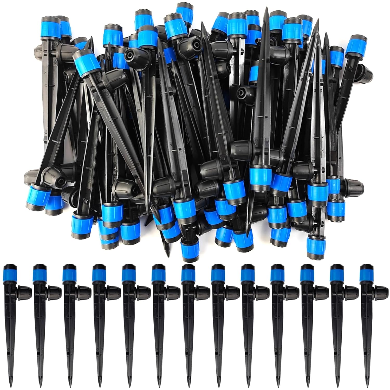 Amazon.com : GXXMEI 52PCS Drip Irrigation Emitters with Stake, 360 ...