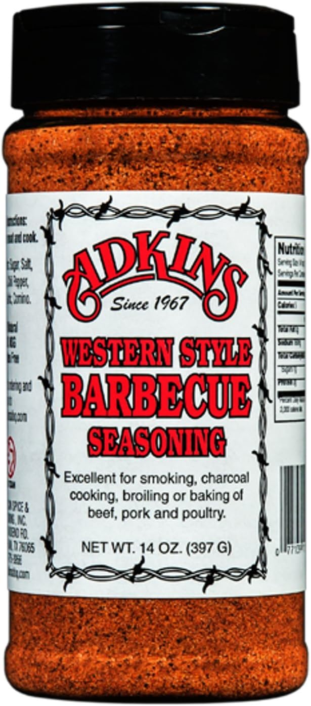 Amazon.com : Adkins Western Style Barbecue Seasoning 16 Oz Bags (Pack ...