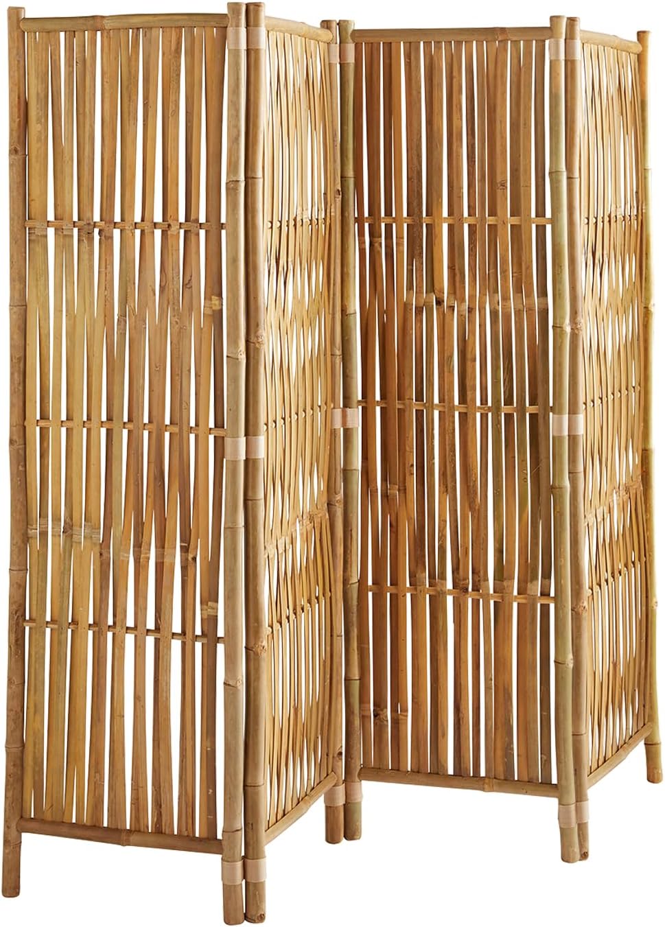 HOMCOM Paravent en Bois 4 Panneaux 160 x 170 cm séparateur de pièce ...