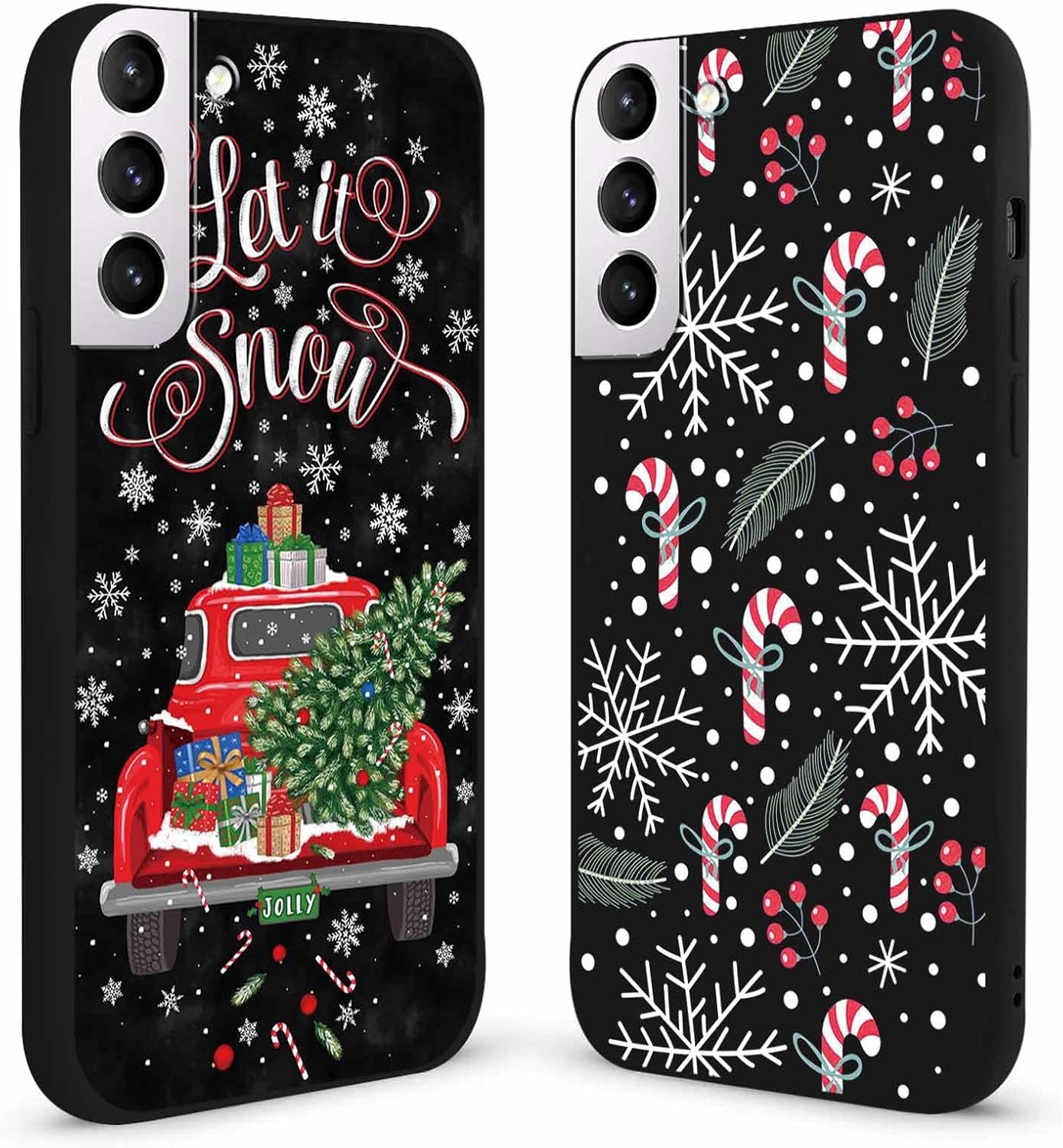 Amazon.com: Yomjew 2 Pack Merry Christmas Phone Case for Samsung Galaxy ...