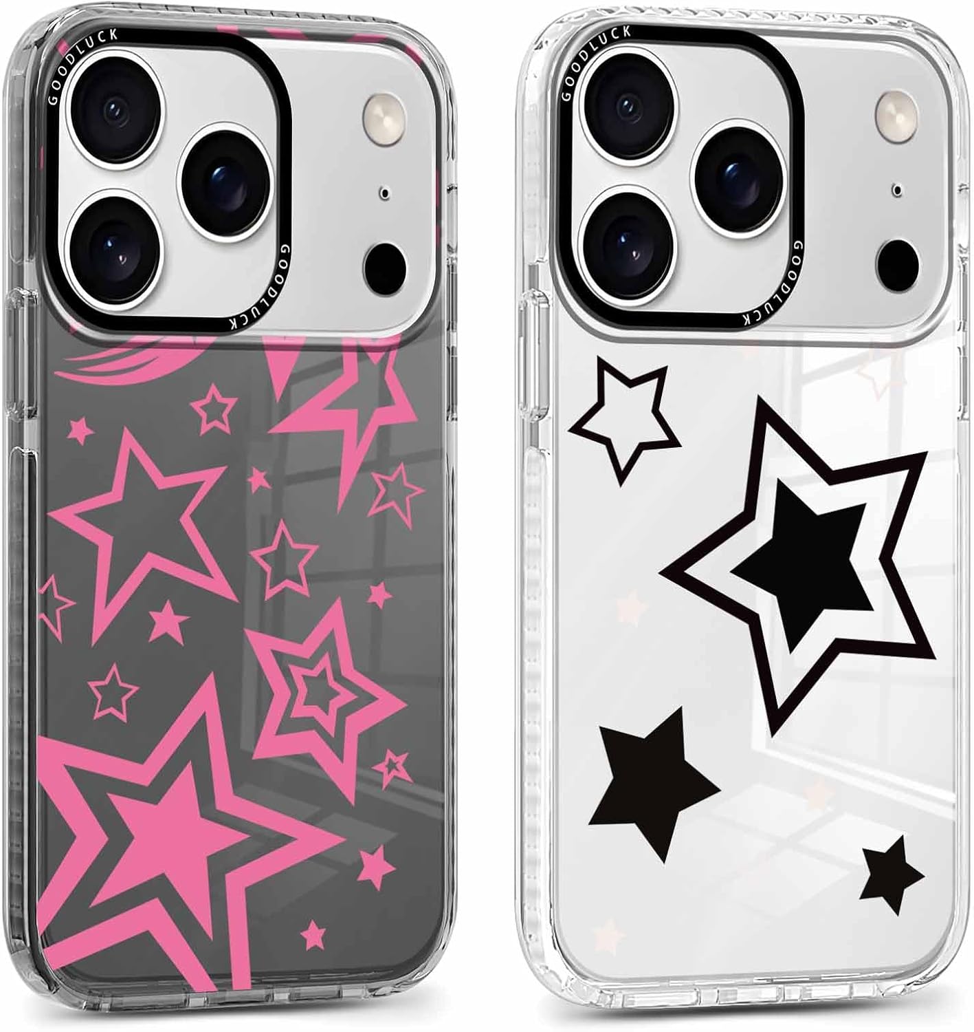 Amazon.com: RUMDEY 2 Pack Cute Stars Phone Case for IP 17 Pro Max Case ...