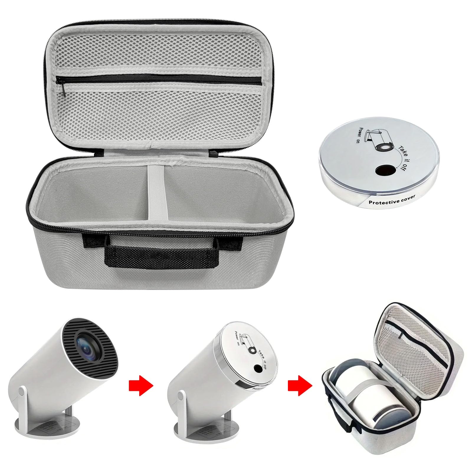 Amazon.com: DUPULEE Projector Carrying Case and Lens Cap for Magcubic ...