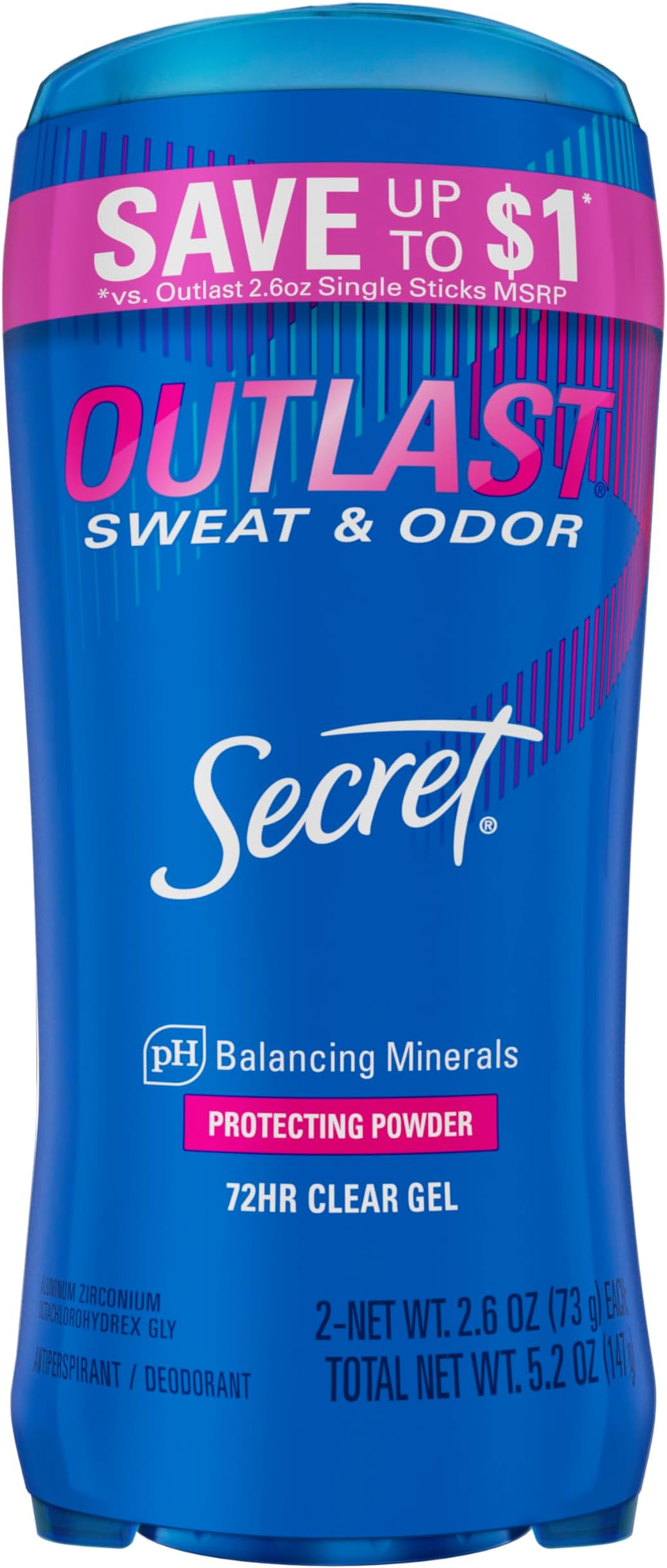 Amazon.com : Secret Outlast Clear Gel Antiperspirant Deodorant, Shower ...