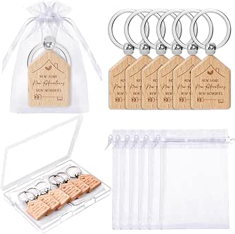 Amazon.com: 12 PCS New Home Keychain, Welcome Home Keychains Bulk, Move ...