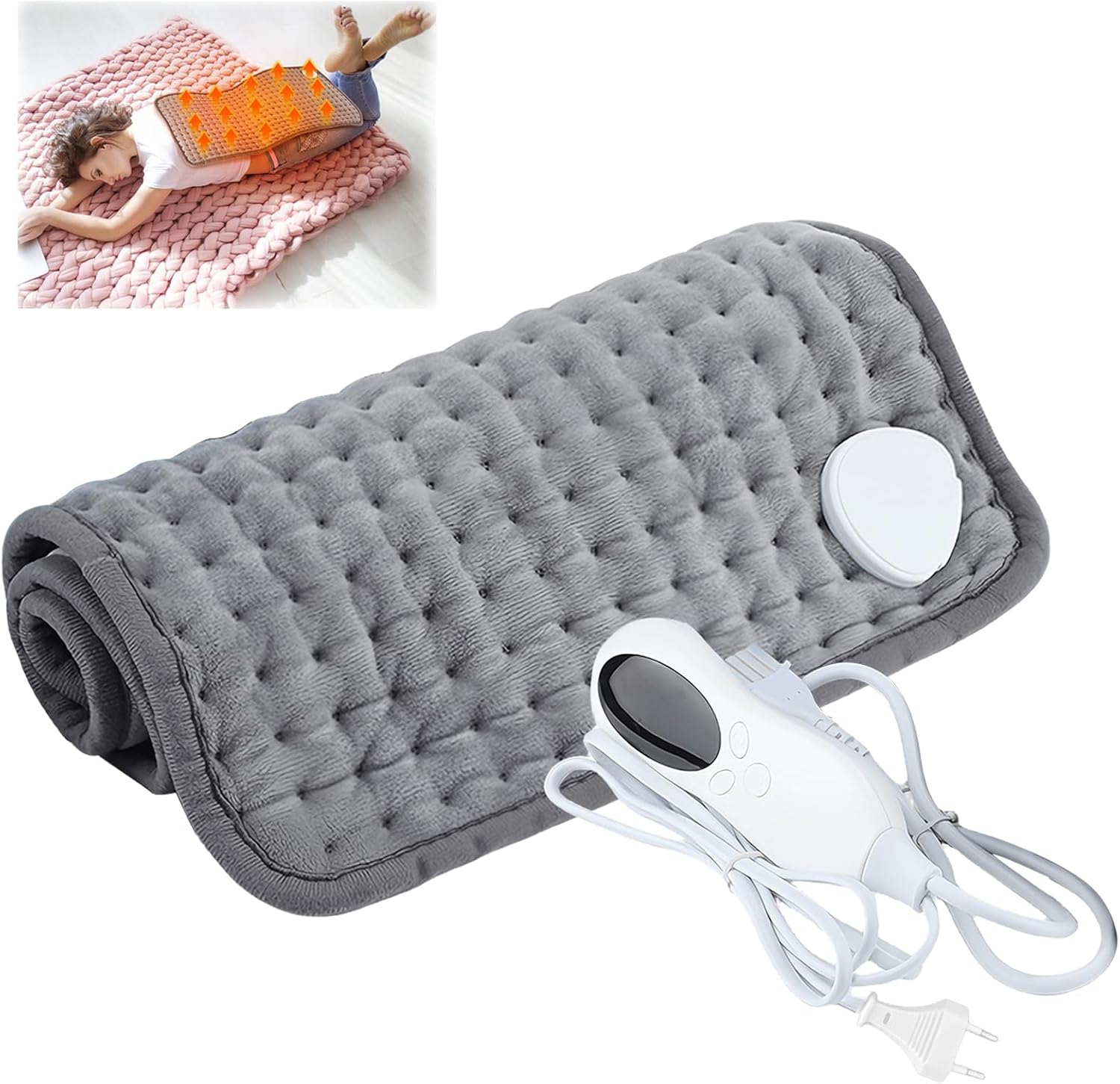 Coussin chauffant avec arrêt automatique, 30 x 60 cm, coussin chauffant ...