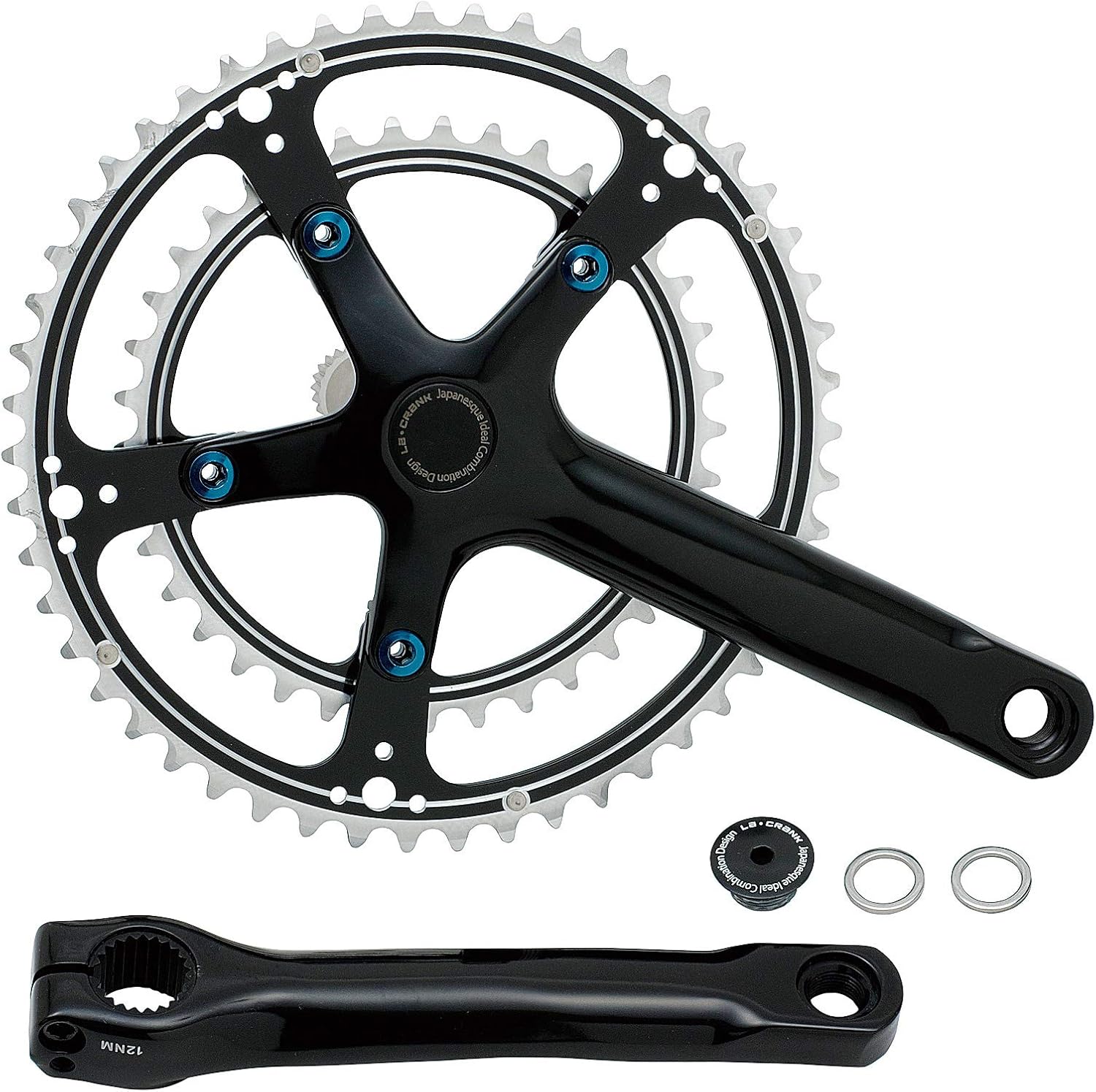 Amazon.com : DIXNA La Crankset 51/37T (10/11), 157.5 BK, Black, 51/37T (10/11), 52.5 : Sports ...