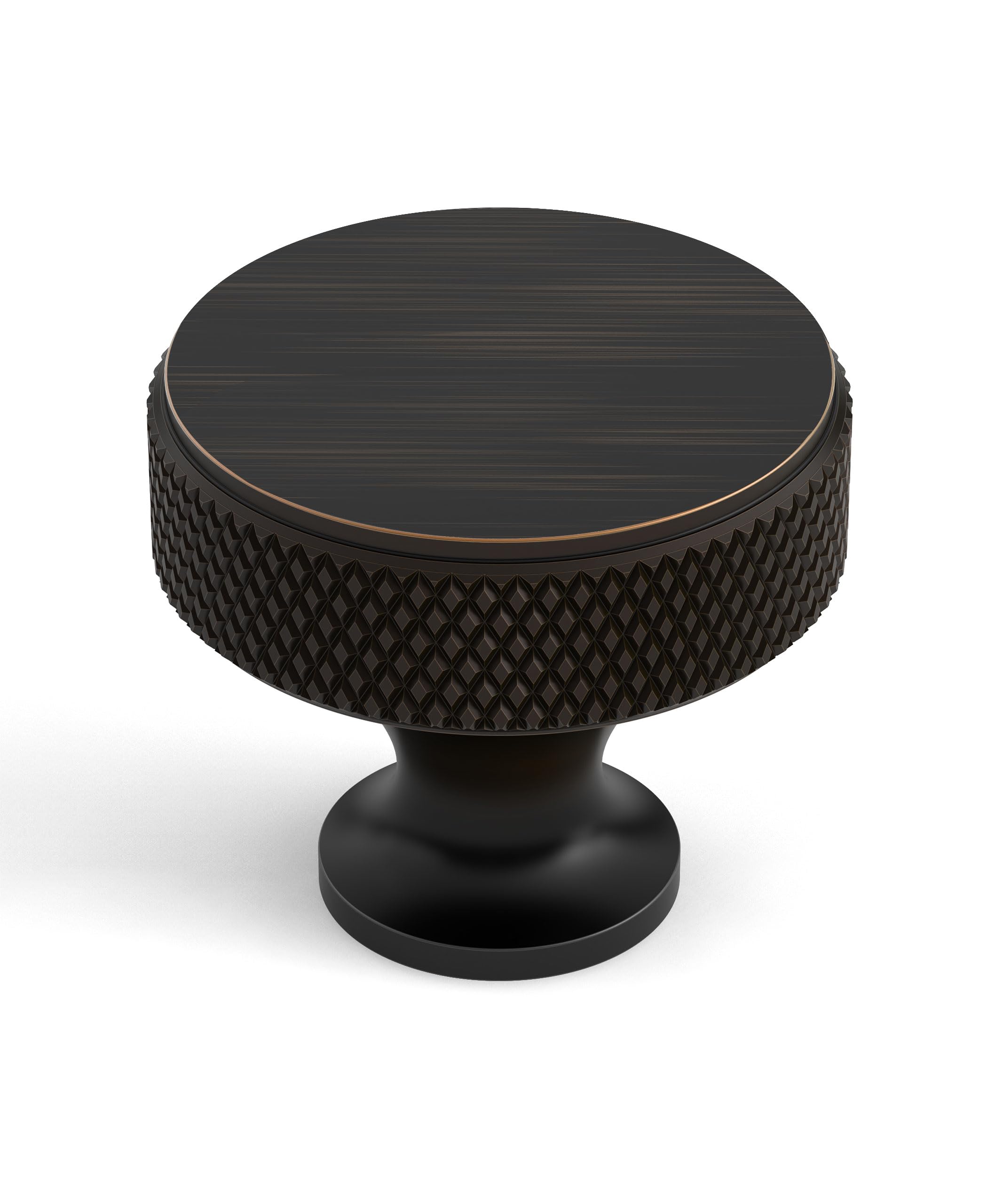 Snapklik.com : 30 Pack Oil Rubbed Bronze Cabinet Knobs Knurled Kitchen ...