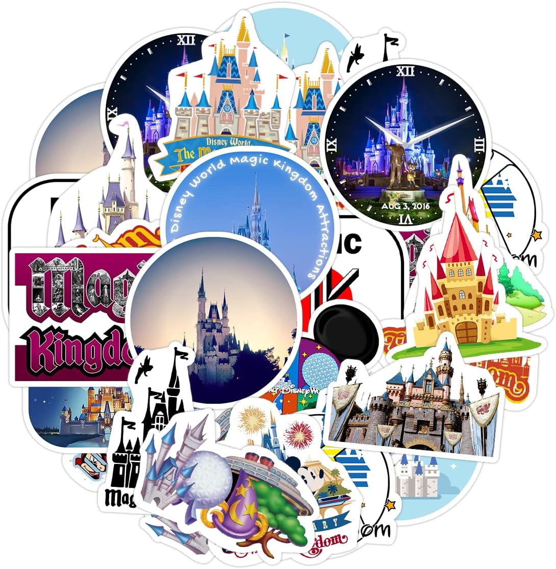Amazon.com: 20 Pcs Stickers Pack Magic Vinyl Kingdom Waterproof ...