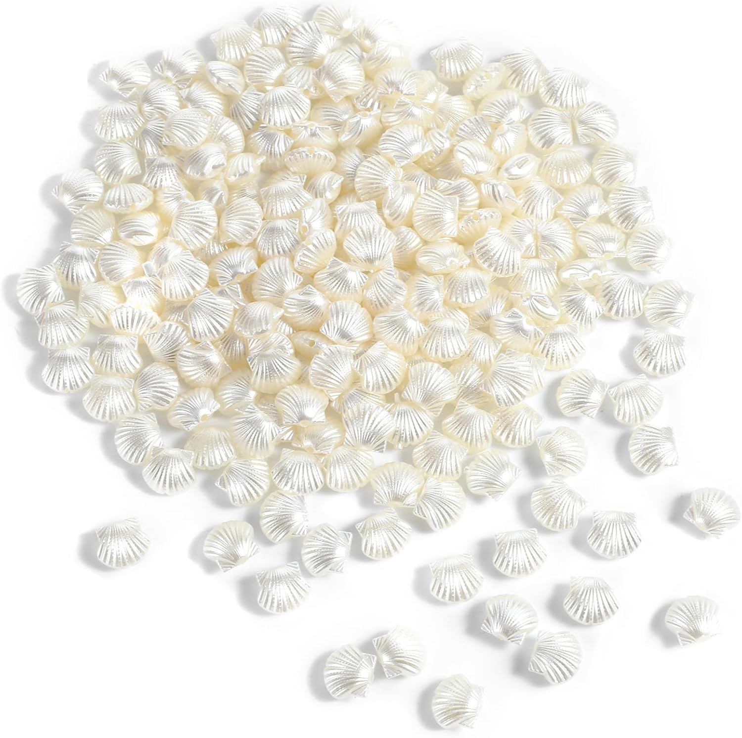Amazon.com: Piriuuo 200 Pcs Pearl Shell Beads, Small Shell Beads for ...
