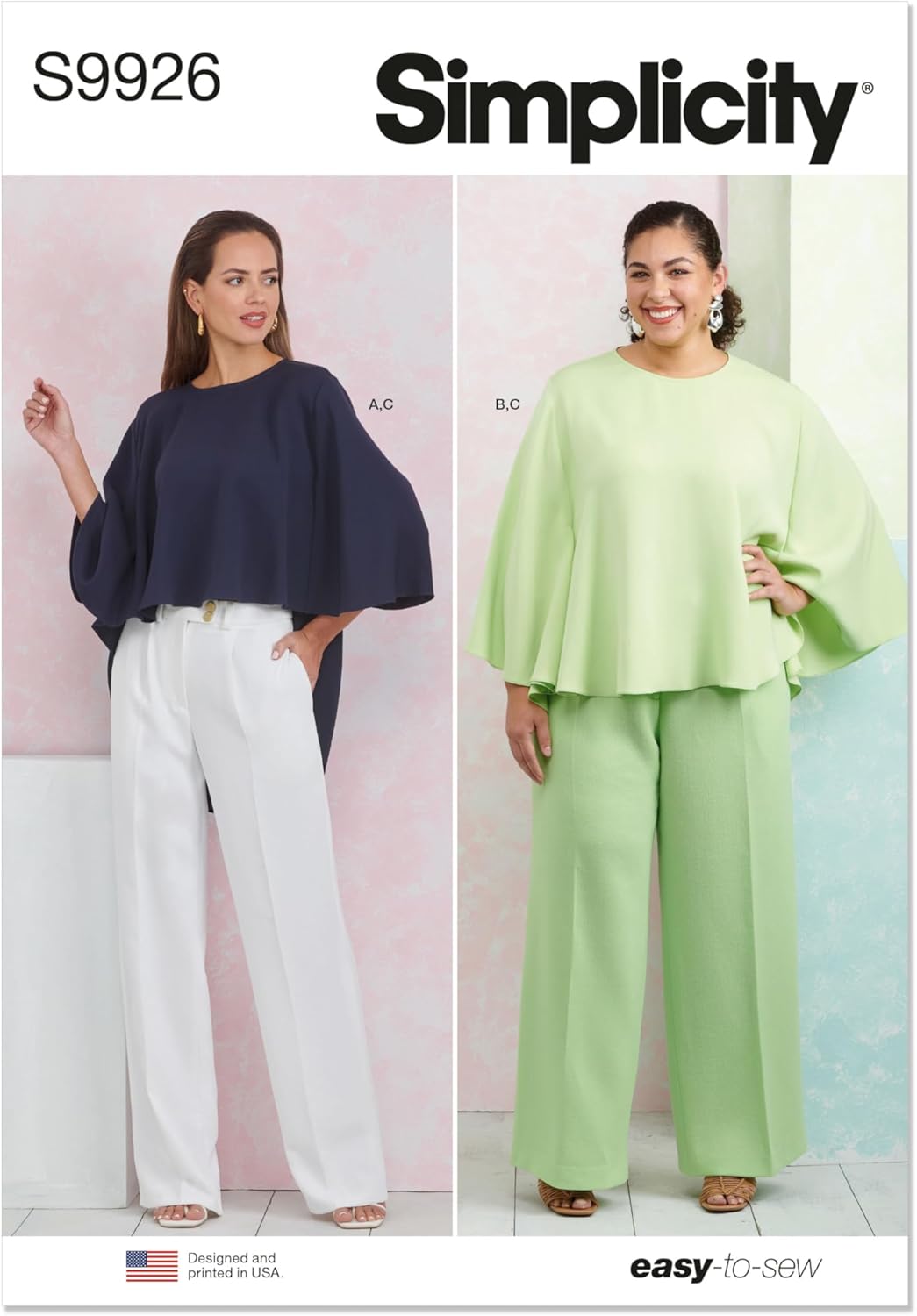 Amazon.com: Simplicity Easy to Make Women's Crew Neck Tops and Pants ...