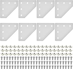 Amazon.com: Seekliny 8pcs 3030 L Corner Bracket Joining Plate T Slotted ...