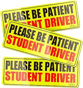 Amazon.com: CARBATO Student Driver Magnet for Car, Please Be Patient ...