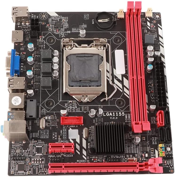 Amazon.com: DDR3 Motherboard with 2 DDR3 Slots, Support for Corei7, i5 ...