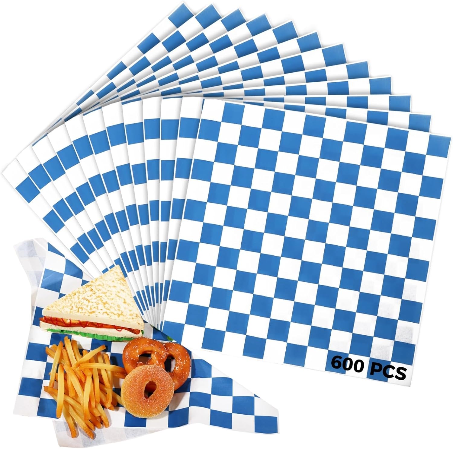 Amazon.com: 600 PCS Sandwich Wrapping Paper Sheets, 15 x 15 Inches ...