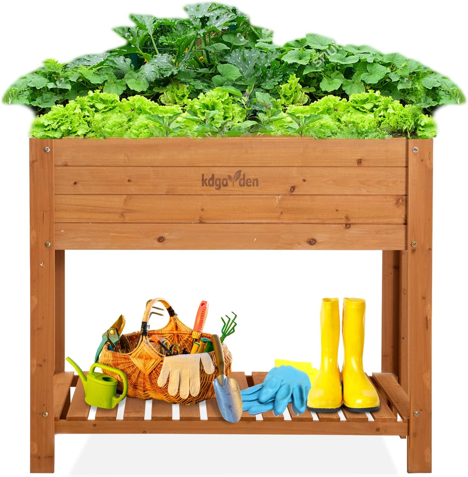 Amazon.com: FOYUEE Elevated Planter Box with Trellis Raised Garden Bed ...