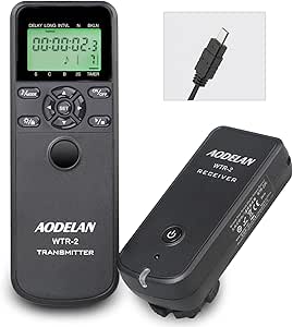 Amazon.com: Aodelan Wireless Shutter Remote Control Timer Remote Shutter Release for Sony a1 a9 ...