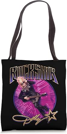 Amazon.com: Dolly Parton Pink Velvet Rockstar Tote Bag : Clothing ...