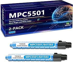 Amazon.com: WJGHRH MPC5501/841582 (with Chip) High Capacity Toner Cartridge,Compatible for MP ...