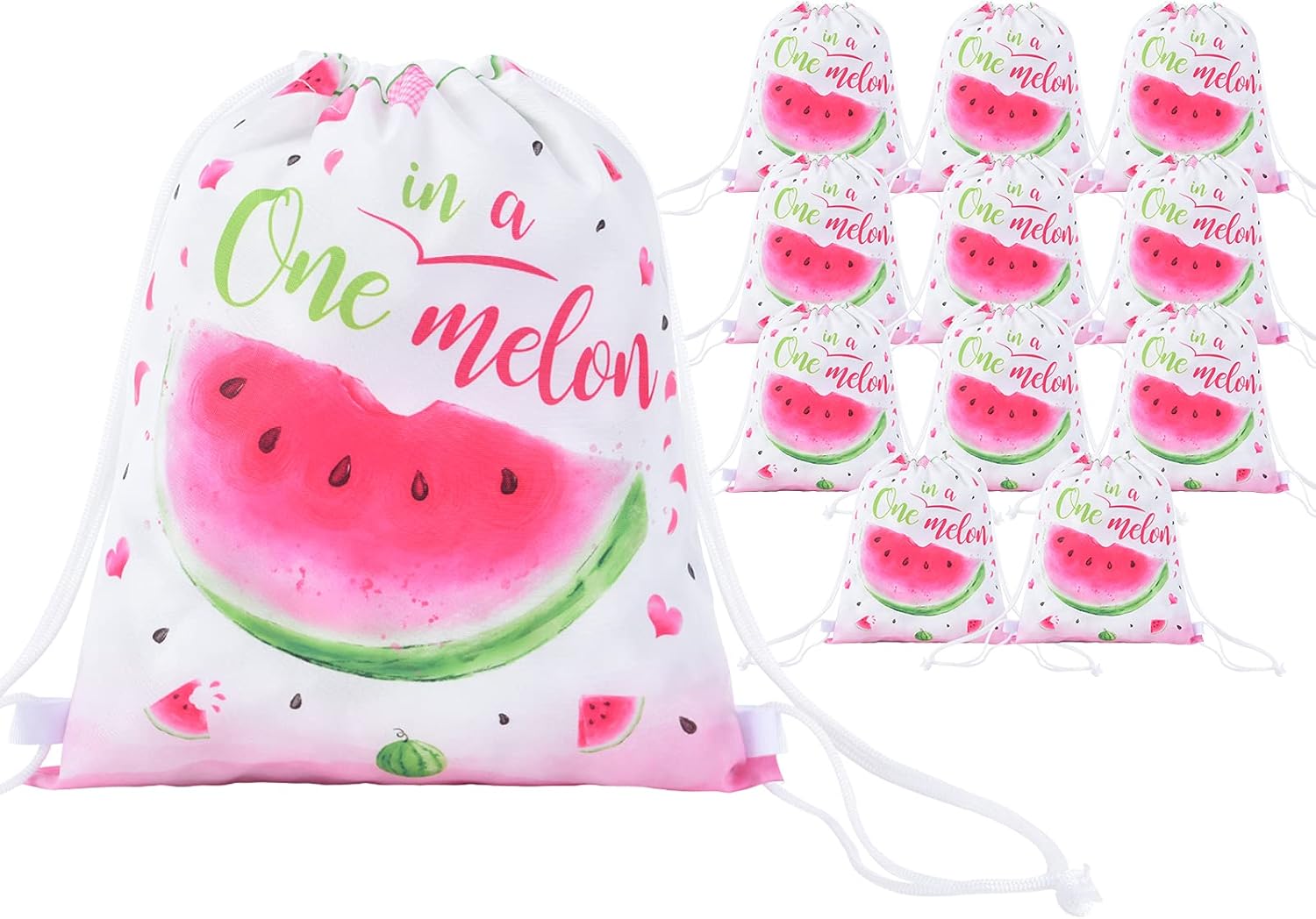 Amazon.com: WERNNSAI Watermelon Party Gift Bags - 12 Pack Watermelon ...