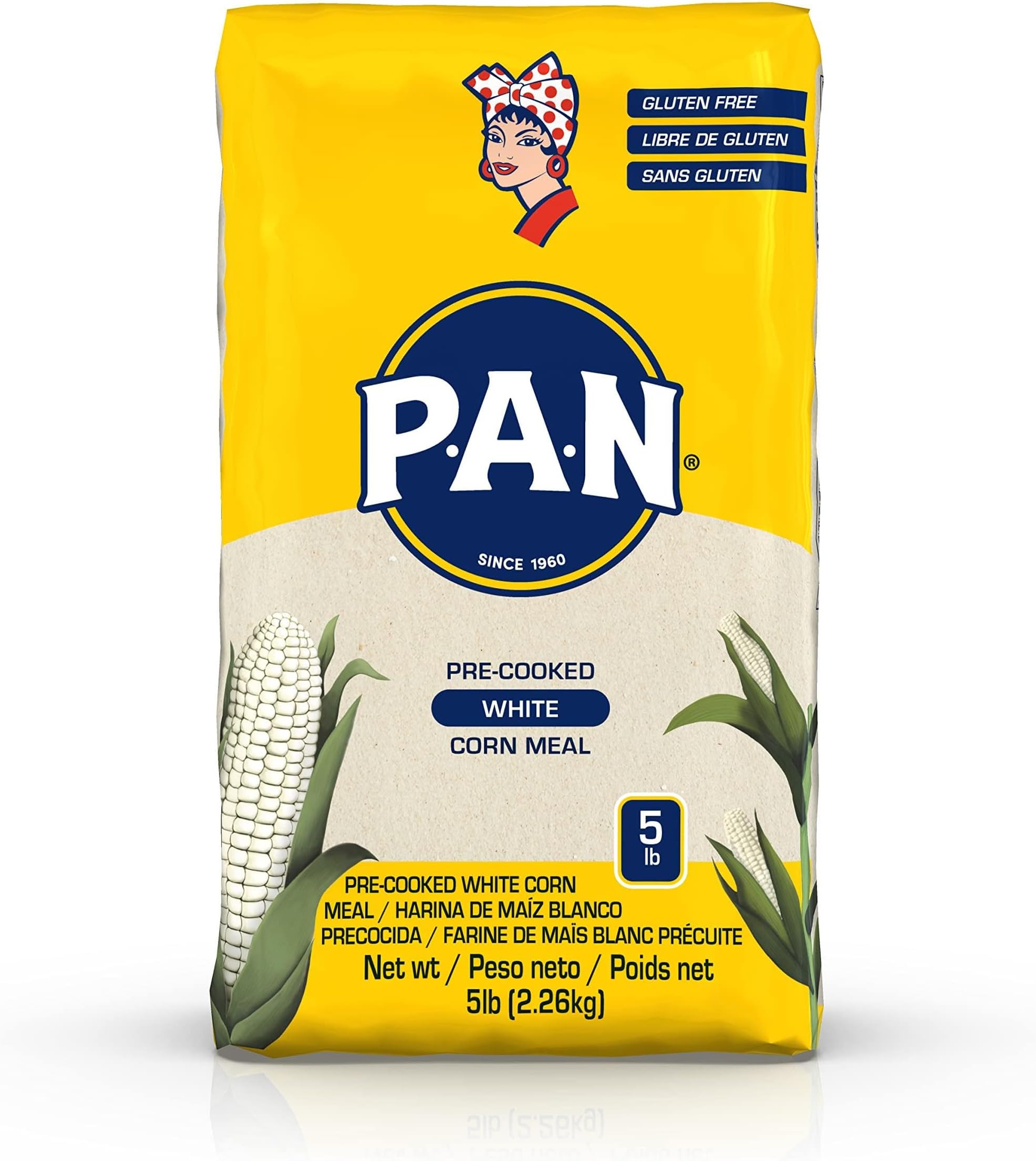 Amazon.com : P.A.N. White Corn Meal – Pre-cooked Gluten Free and Kosher ...
