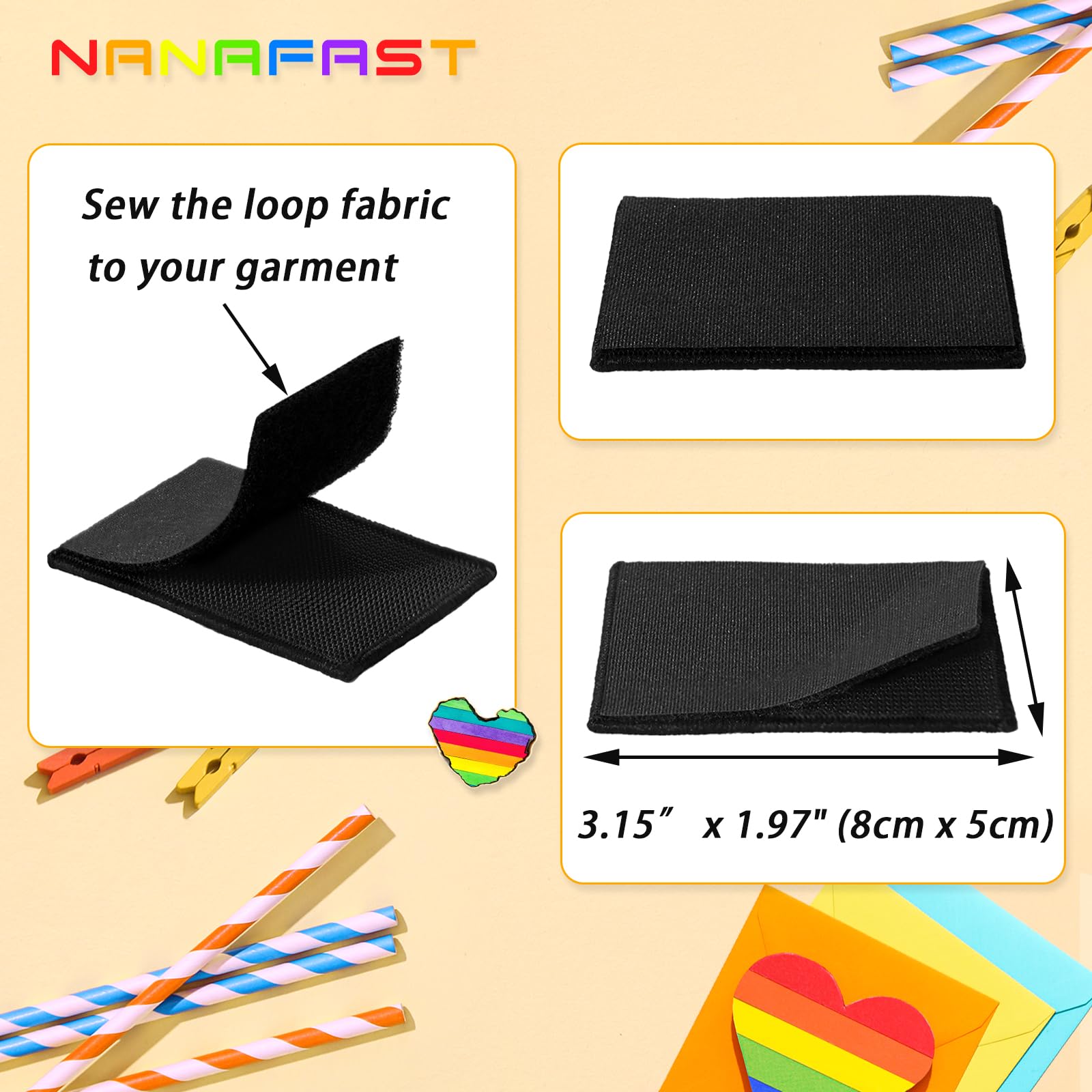 Snapklik.com : Nanafast LGBTQ Rainbow Pride Patch For Gay Lesbian Trans ...