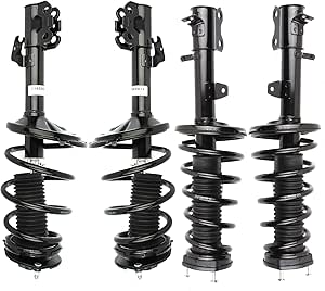 Amazon.com: ECCPP Complete Struts Spring Assembly Front and Rear Struts Shock Coil Spring Fit ...