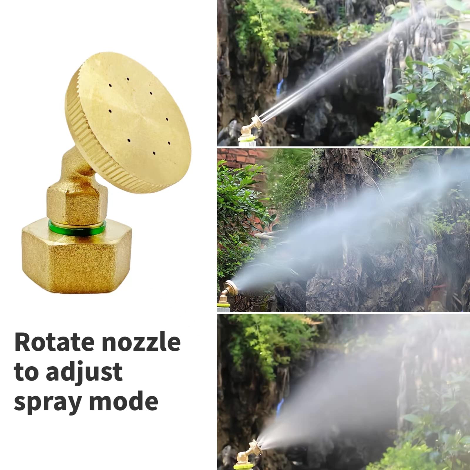 Snapklik.com : Misting Nozzle,Heavy Duty Garden Hose Mister Nozzle ...