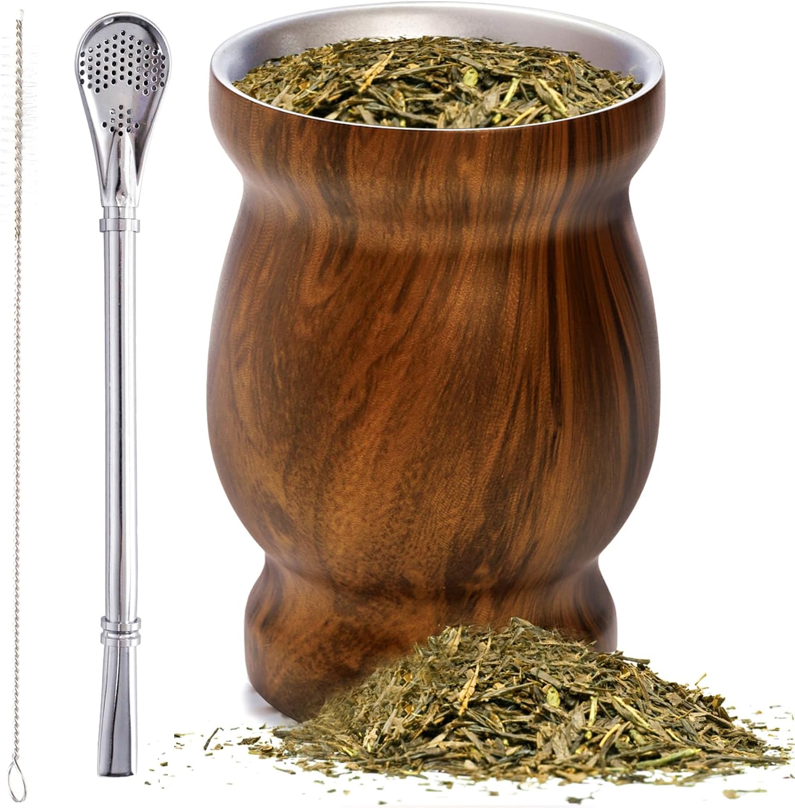 Amazon.com | Balibetov Yerba Mate Gourd Set (Original Natural Handmade ...