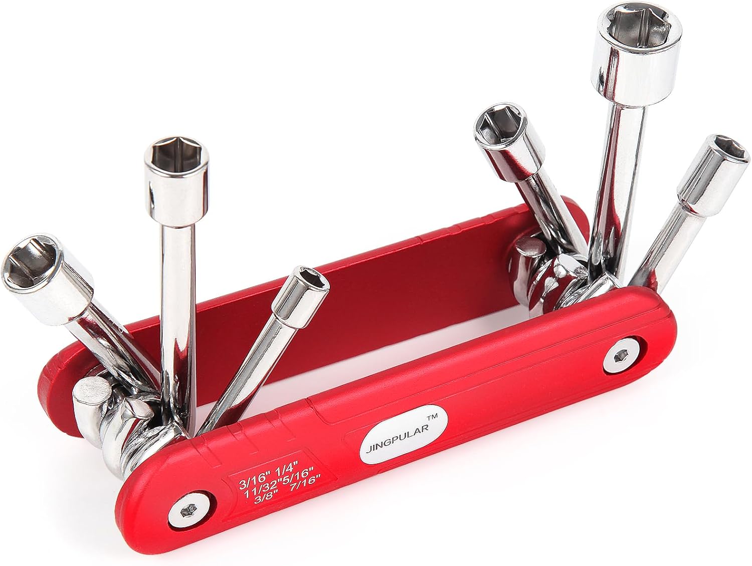JINGPULAR 6 IN 1 Foldable Spanner Wrench Set - Amazon.com