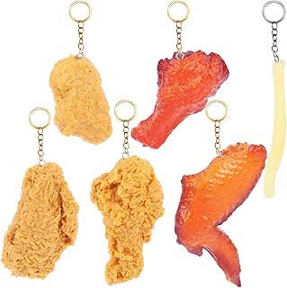 Delicious Realistic Fried Chicken Wing Key Chain Key Ring For All Ages ...