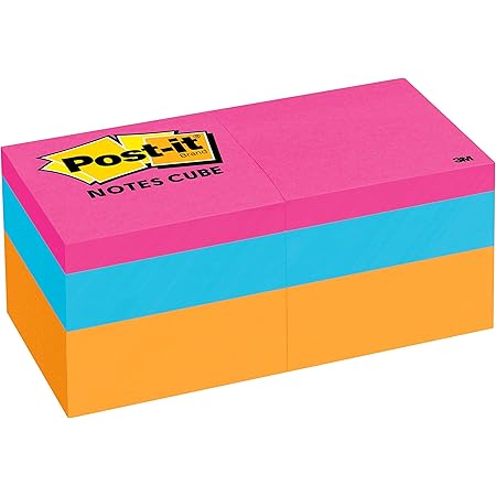 Amazon.com : Post-it Notes, 2x2 in, 2 Cubes, America's #1 Favorite ...