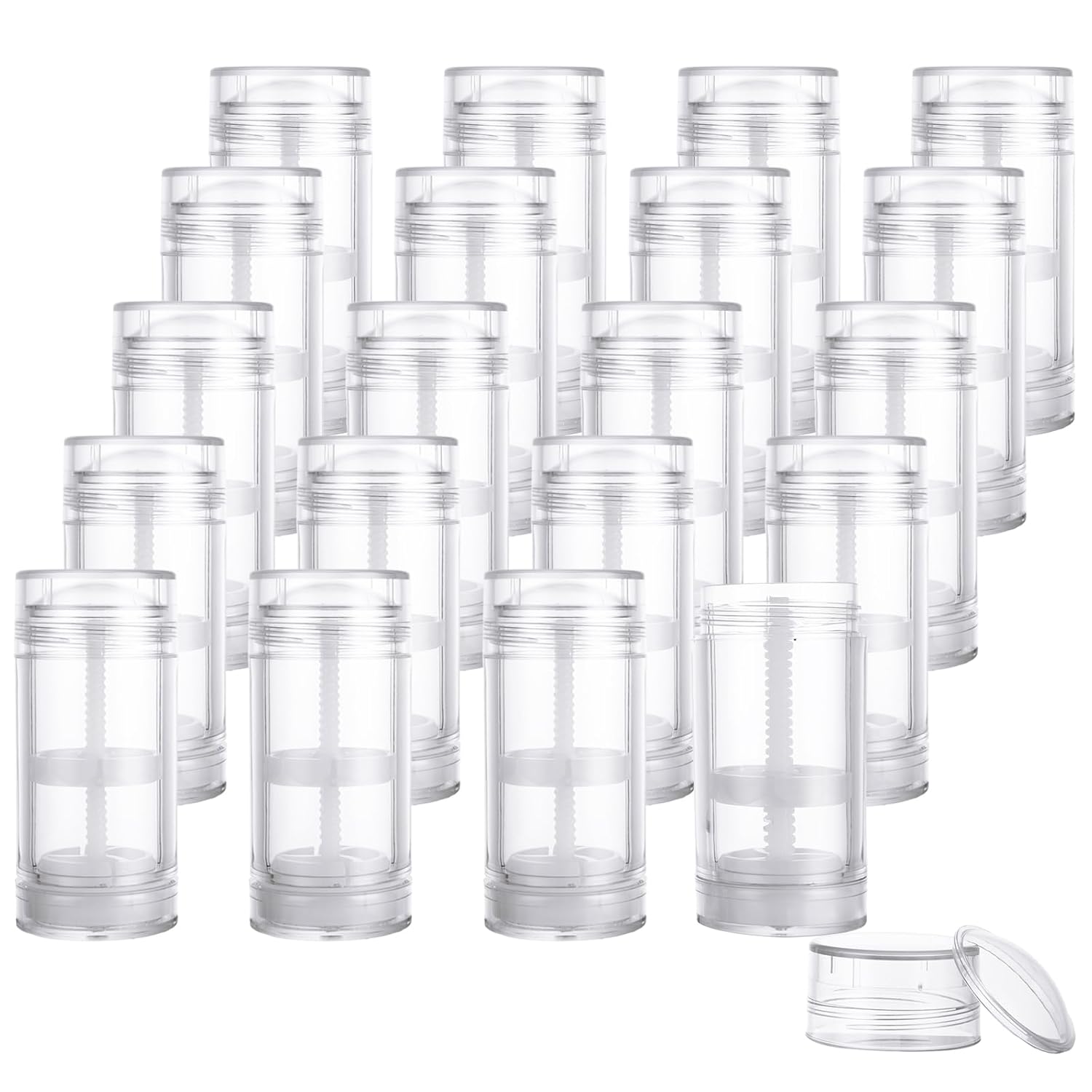 Amazon.com: LOLYSIC 20 Pack 30ml Empty Deodorant Containers, Plastic ...
