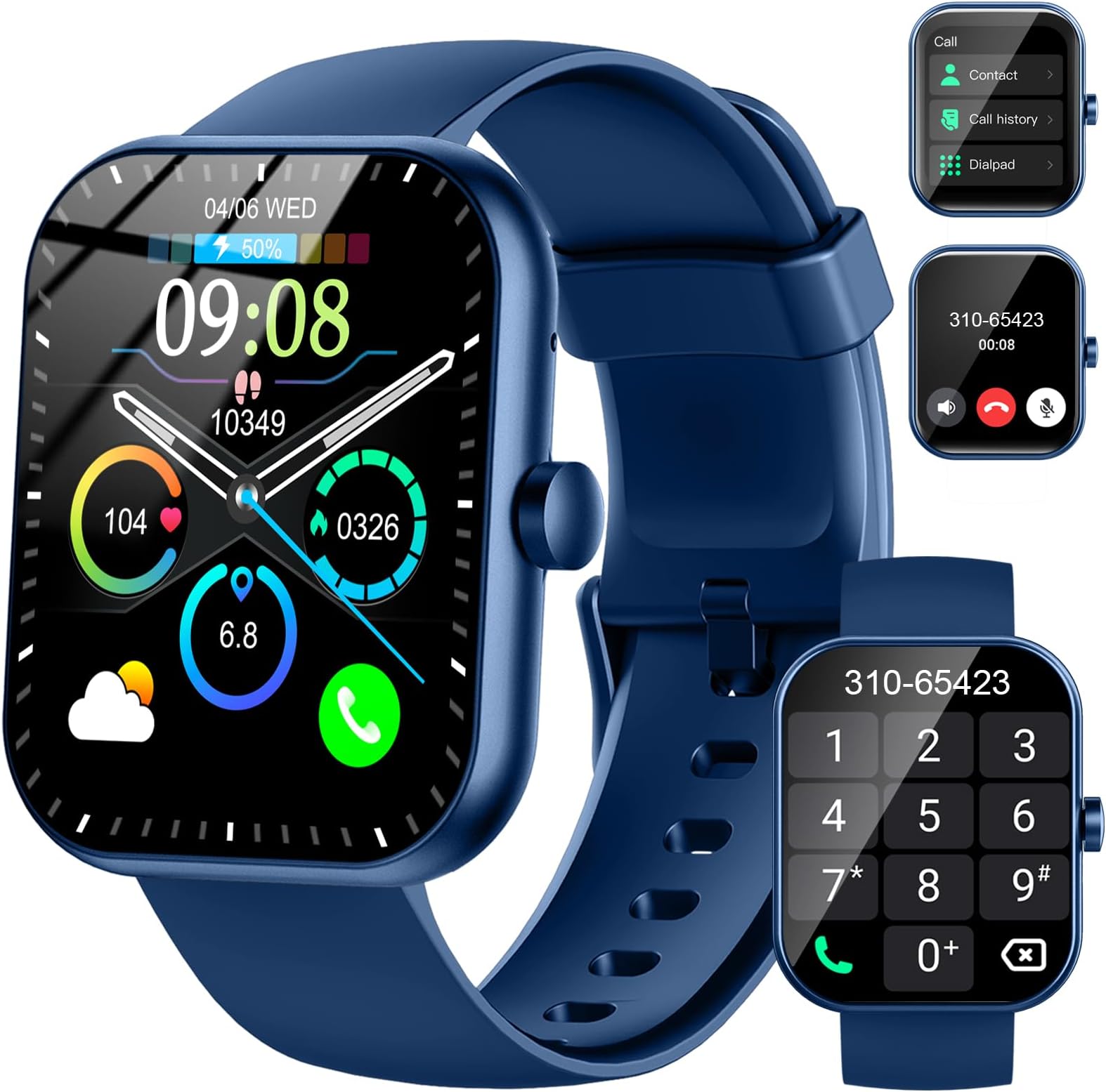 Amazon.com: Smart Watch for Women Men(Answer/Make Call), Smartwatch ...