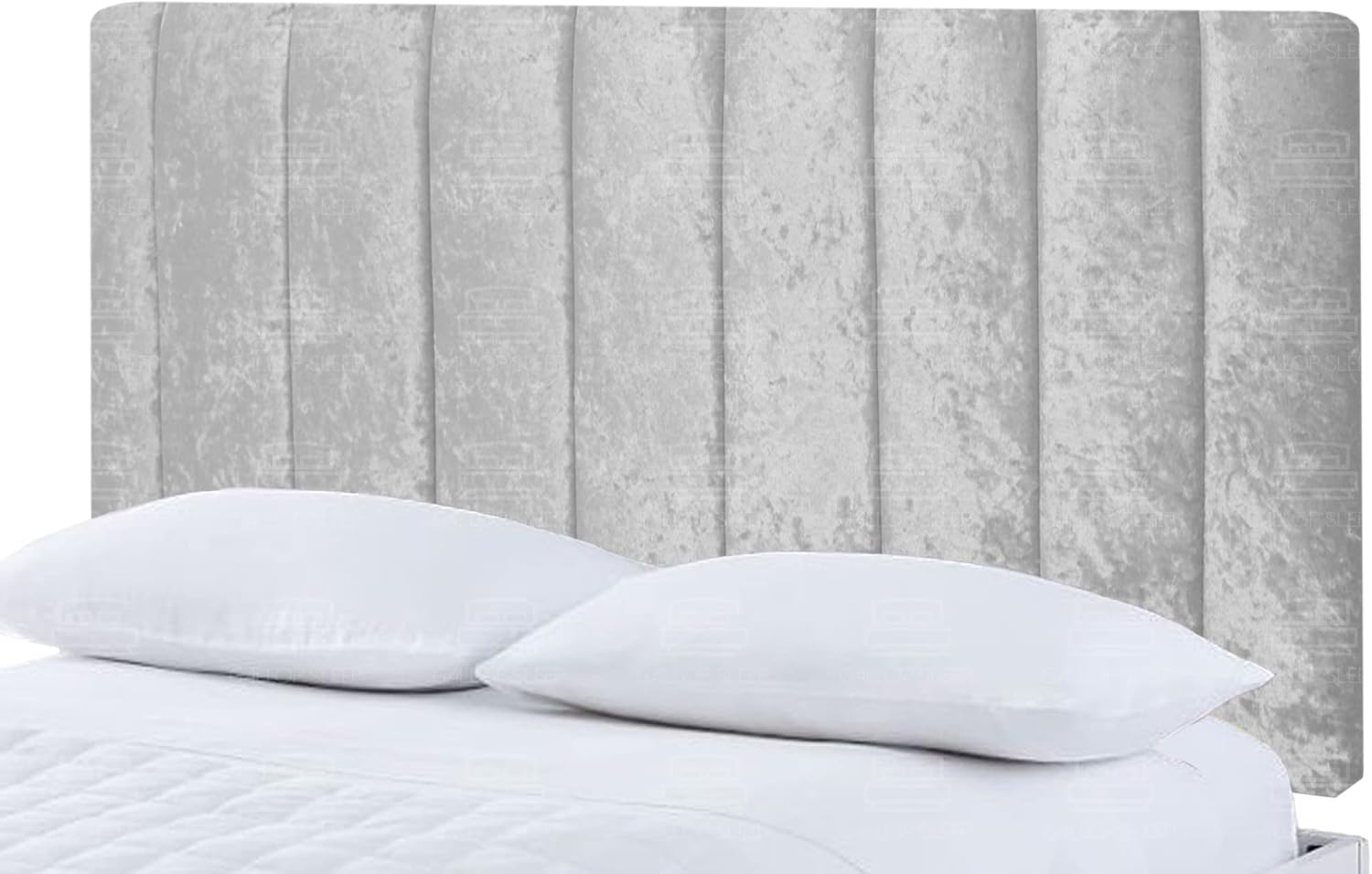 Gallop Sleep Portland Crush Velvet Headboard for Divan Bed | Bedroom ...