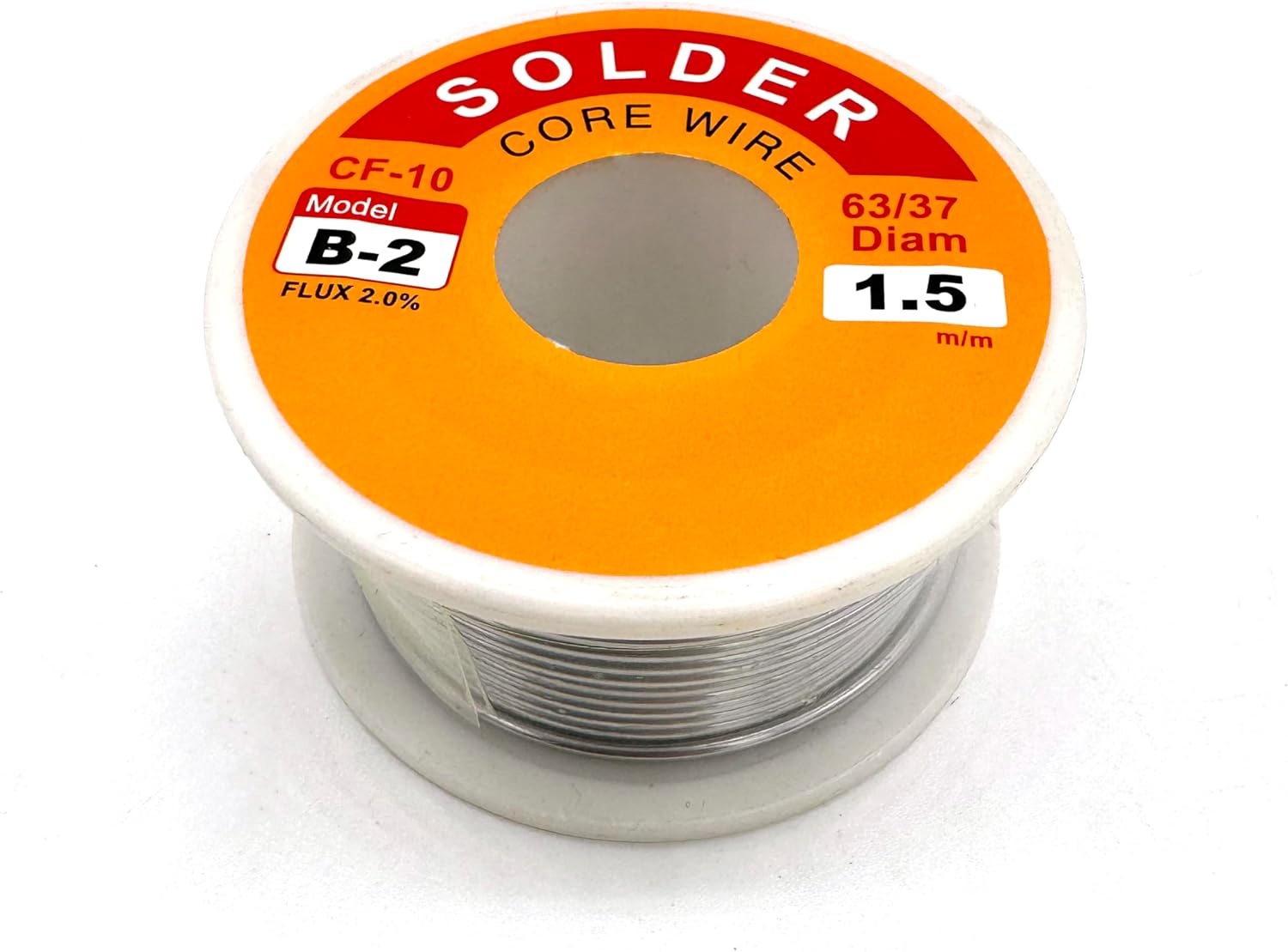 3.5oz/100g Solder Soldering Wire Rosin Core Flux 2.0% Diameter 0.6/0.8 ...