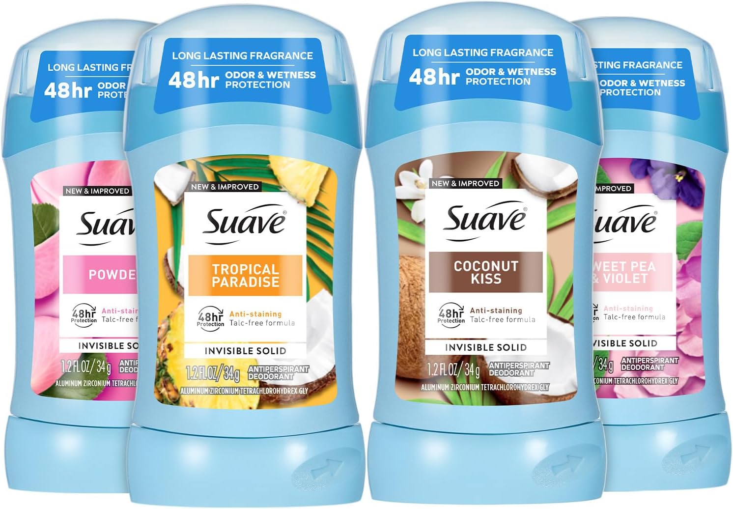 Amazon.com : Suave Tropical Paradise Invisible Solid Anti-Perspirant ...