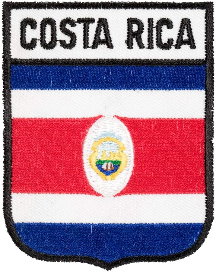 Amazon.com: Costa Rica Flag Shield Patch, Latin American Flag Patches ...