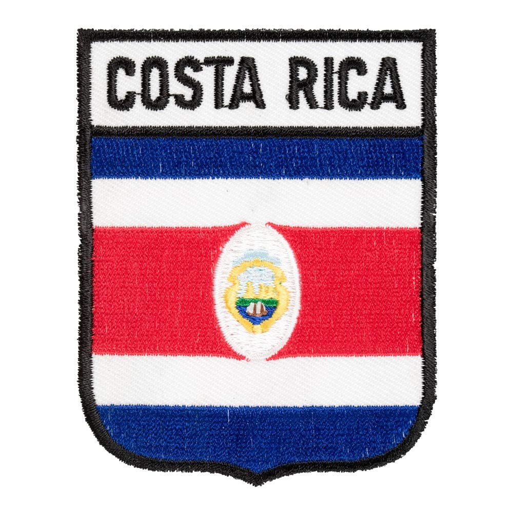Amazon.com: Costa Rica Flag Shield Patch, Latin American Flag Patches ...