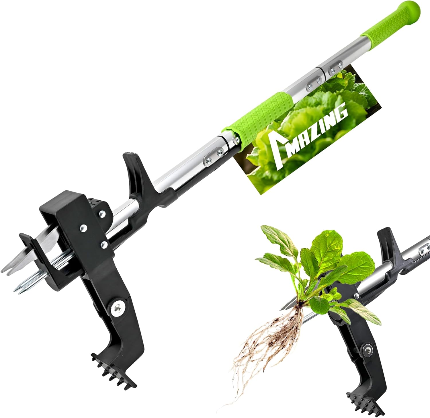 Amazon.com : MAZING 4-Claw 39" Weed Puller Tool, Length Adjustable ...