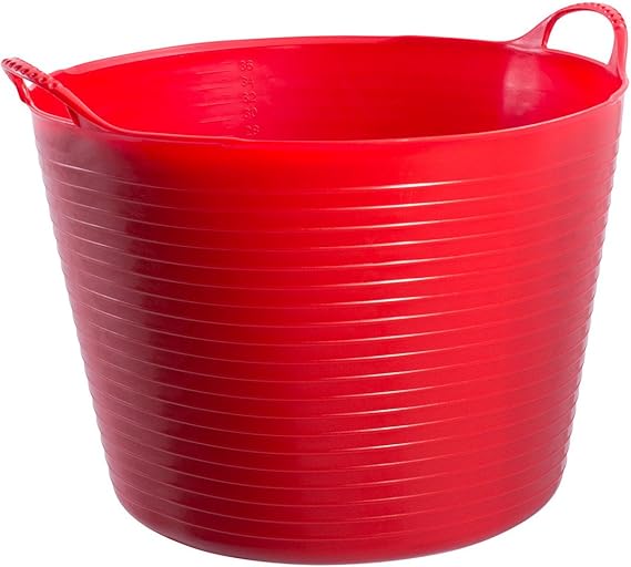 Tubtrugs 36L Large Flexible 2-Handled Recycled Tub, Red : Amazon.co.uk ...