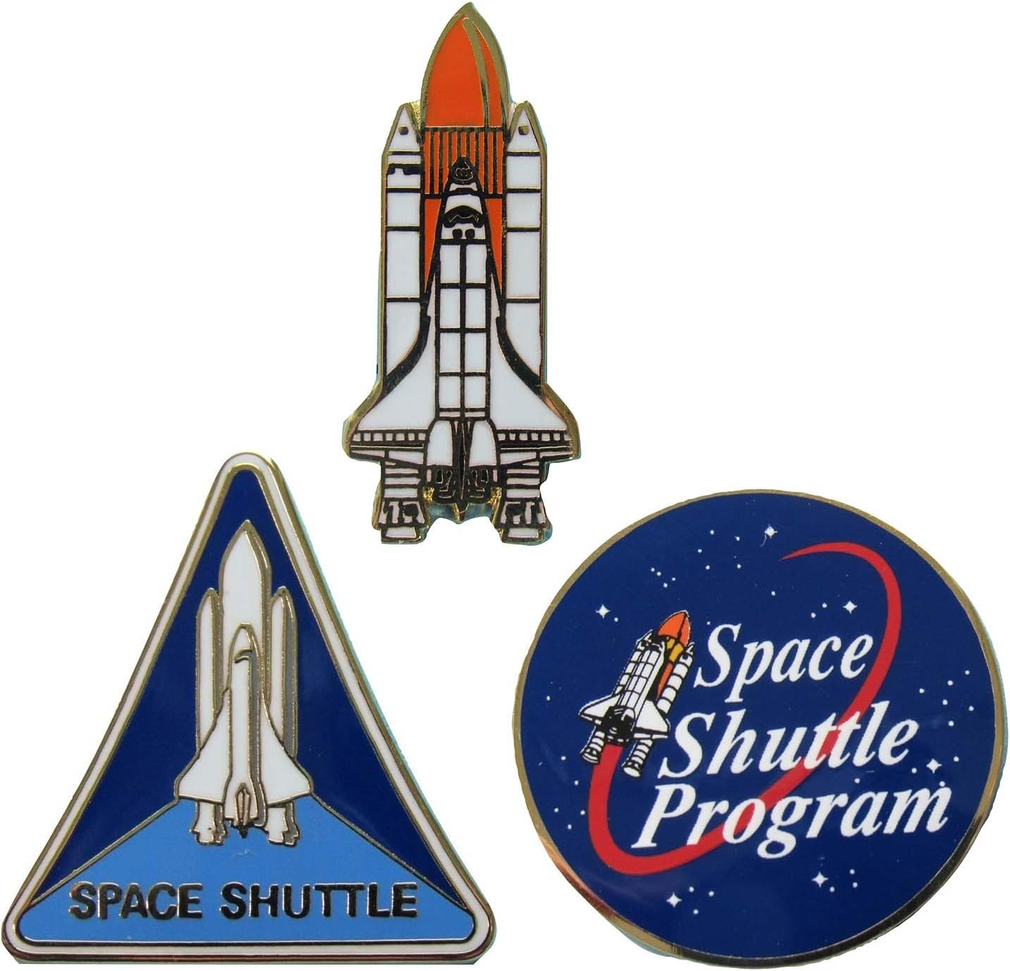 Amazon.com: Space Shuttle Pin Trio Program and Orbiter with Boosters ...