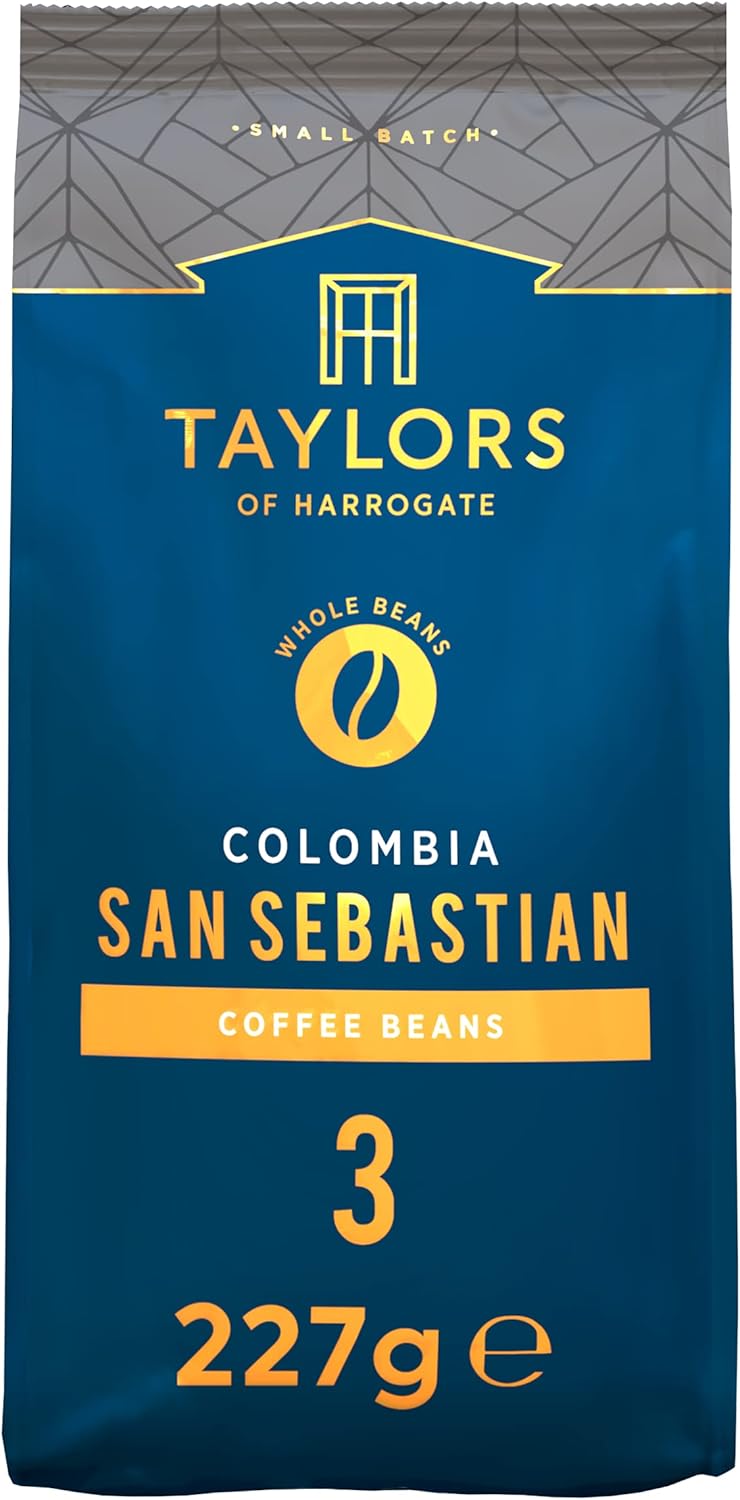 Taylors of Harrogate Colombia San Sebastian coffee beans, 227g (pack of ...