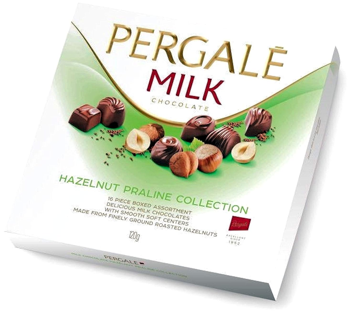 Amazon.com: PERGALE Delicious Milk Chocolate - 16 Pcs Hazelnut Praline ...