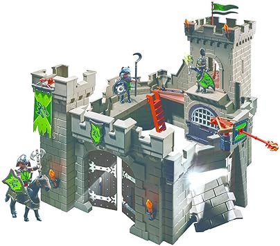 Amazon.com: Playmobil Wolf Knights' Castle Playset Building Kit : Toys ...